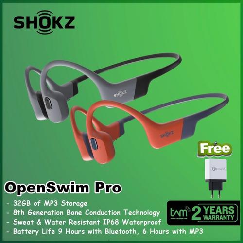 Promo Shokz OpenSwim Pro Bone Conduction Sports Headphones Open Swim Pro - Gray Cicil 0% 3x ...