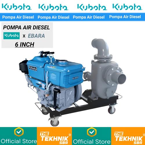 Jual Pompa Air Diesel EBARA SQPB-150 (6 Inch) + KUBOTA RD 110 DI-H | Pompa Air Set 11 Hp + Pompa ...