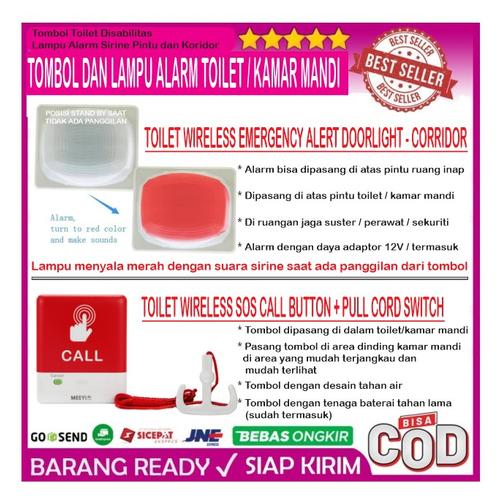 Jual Tombol Toilet SOS Button Wireless Emergency Alert Doorlight Corridor - Tombol Alarm Toilet ...