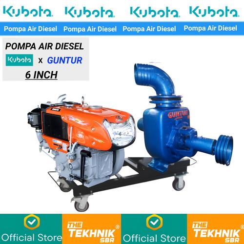 Jual Pompa Air Diesel GUNTUR GTO-6L Inch + KUBOTA RD 110 DI-2T | Pompa ...