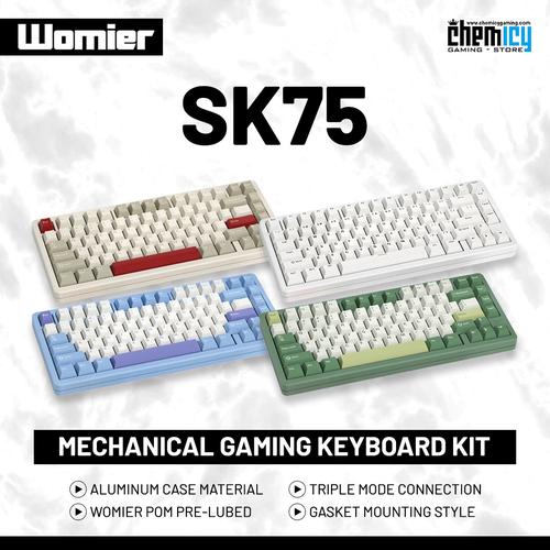 Jual Womier SK75 / SK-75 75% Pre-built VIA Aluminum Wireless Mechanical ...