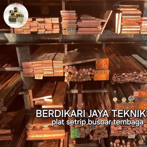 Jual plat busbar tembaga 10mm × 20mm × 20cm plat strip busbar - Jakarta ...