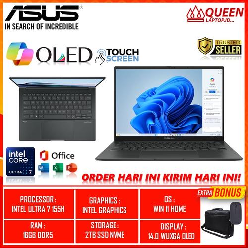 Jual LAPTOP ASUS ZENBOOK 14 OLED Q425MA INTEL ULTRA 7 155H RAM 16GB DDR5 SSD 2TB NVME - 16GB/1TB ...
