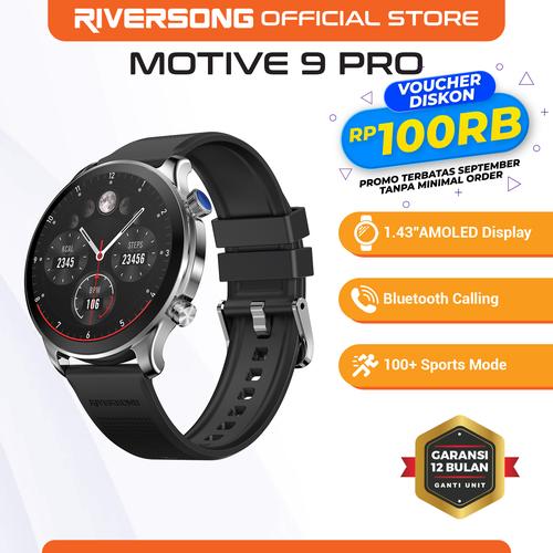 Promo Riversong Motive 9 PRO Smartwatch | 1.43" AMOLED Display | Bluetooth Calling | 100 ...