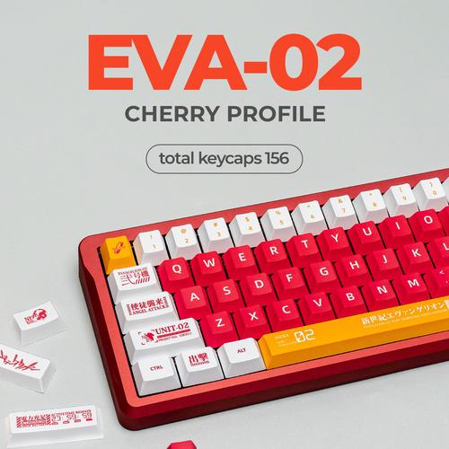 Jual EVA-02 Evangelion PBT Dye Sub Keycaps - Jakarta Utara - AllCaps ...