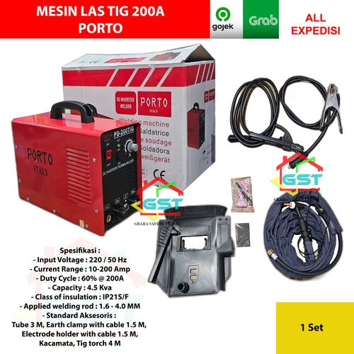 Jual mesin las tig 200a PORTO mesin las argon pd 200a - Kota Cilegon ...