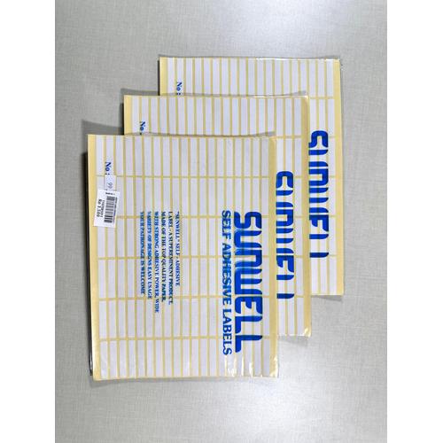 Jual KERTAS LABEL SUNWELL 99 / STIKER NAMA / STIKER LABEL HARGA ...