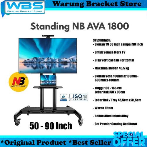Jual Standing Bracket TV NORTH BAYOU NB AVA1500 / AVA 1500-60-1P 32 ...