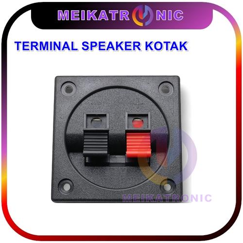 Jual Terminal Box Kotak Speaker 55mm Kotak Tipe Jepit | Hitam | Speaker ...