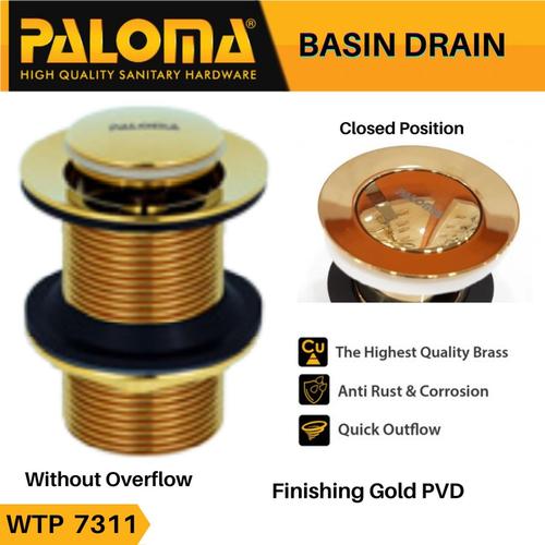 Jual PALOMA WTP 7311 BASIN DRAIN AFUR WASTAFEL KEPALA SIFON WITHOUT ...