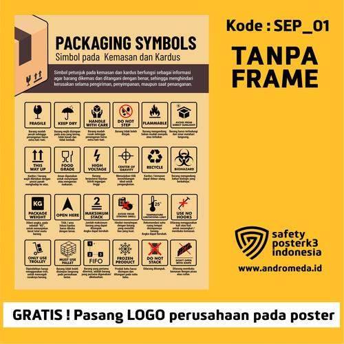 Jual Safety Poster K3 : Simbol pada Kemasan dan Kardus Pastikan ...