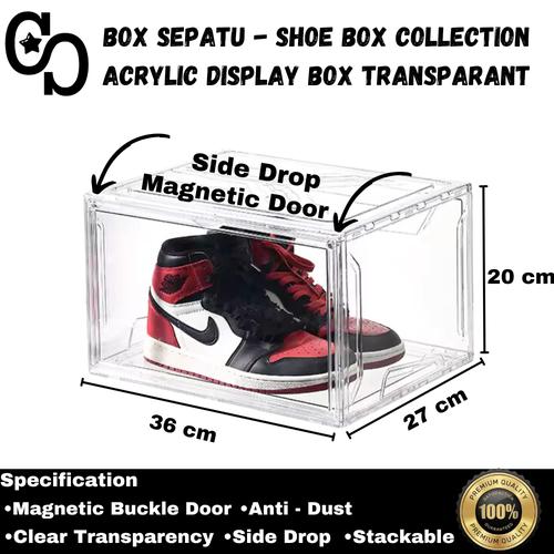 Jual Box Sepatu - Shoe Box Collection Acrylic Display Box Transparant ...