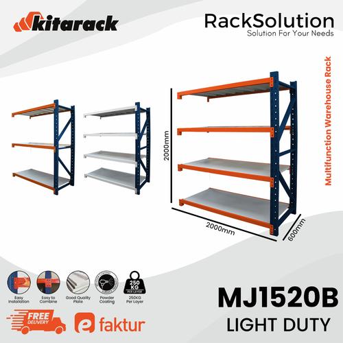 Promo KITARACK MJ2020 JOINTER WAREHOUSE RACK MULTIFUNCTION - Putih, 3 ...