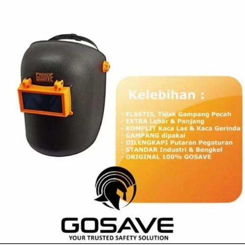 Jual Kedok las merk GOSAVE / helm las + kaca hitam - Jakarta Barat ...