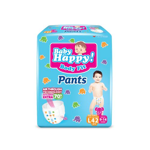 Promo Baby Happy Popok Bayi Body Fit Pants L42 Jumbo - - Wings Official ...