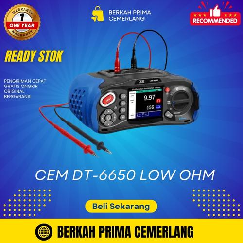 Jual CEM DT6650 Fast High Current Loop Test Multifunction Insulation ...
