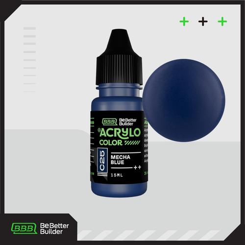 Jual Acrylo Color Mecha Blue C25 cat acrylic model kit 3D gundam ...