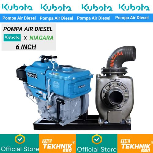 Jual Pompa Air Diesel NIAGARA GTO-6 Inch + KUBOTA RD 110 DI-H | Pompa Air Set 11 Hp + Pompa Air ...