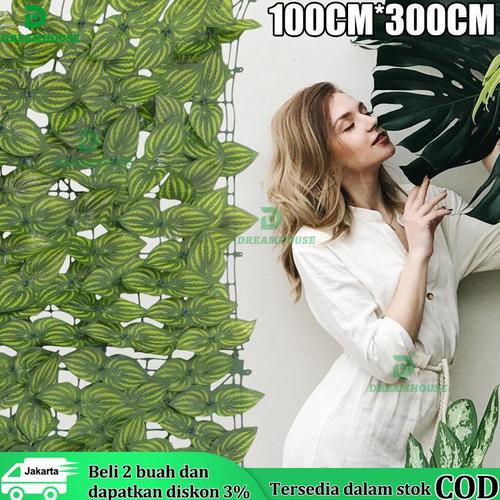 Jual Eksklusif Daun Rambat Ivy Satu Set Gulung 3X1M Daun Semangka Daun ...
