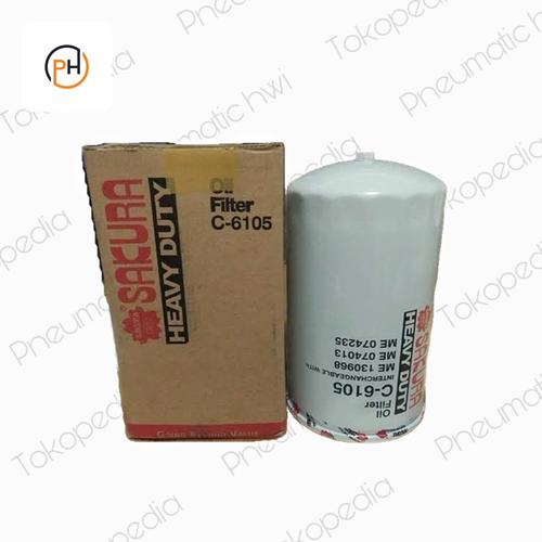Jual SAKURA C-6105 OIL FILTER C 6105 C6105 ME130968 ME074013 ME074235 ...