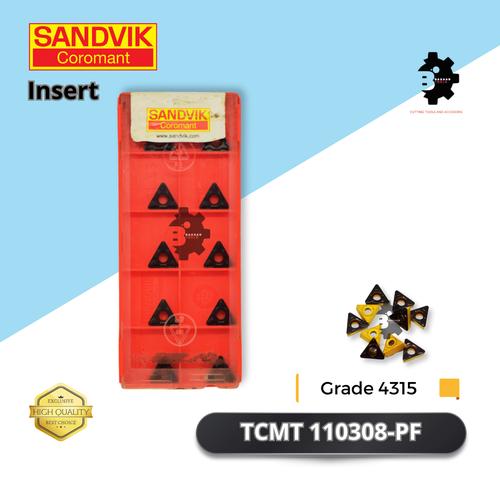 Jual INSERT TCMT 110308-PF Grade 4315 - Merk SANDVIK - Insert Pahat ...