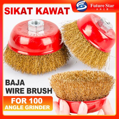 Jual Sikat Mangkok Kawat Gerinda 3" Inch Wire Cup Brush Kuningan M10*1. ...