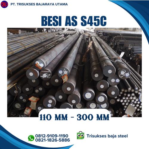 Jual Besi AS S45C ( Diameter 110-300mm ) x 6 m - 150 mm x 6 m - Jakarta ...