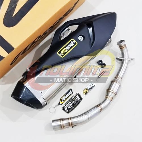 Jual Knalpot ROB1 Standar Racing Oval Power Boom NEW NMAX TURBO Tech ...