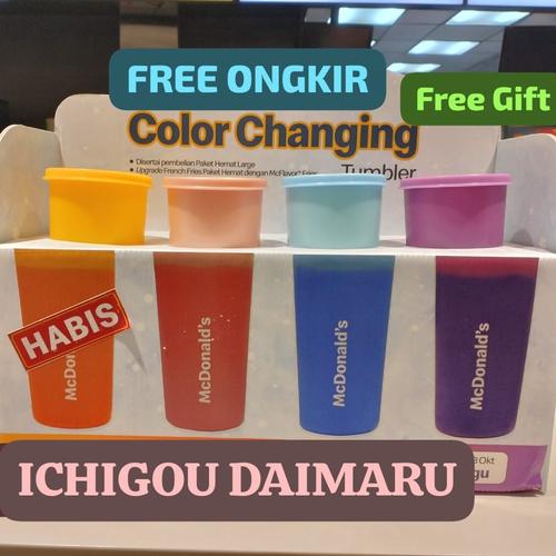 Jual Color Changing Tumbler Kuning pink Ungu Biru merah muda Yellow ...