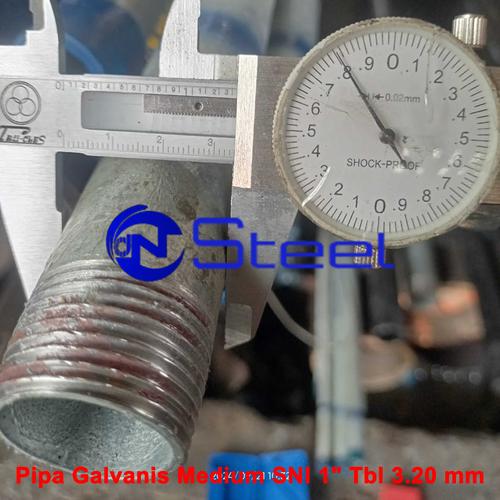 Jual Pipa Galvanis 1" x 6 M Tebal 1.9mm 2.6mm 3.2mm 3.4mm | Pipa Gip 1 ...