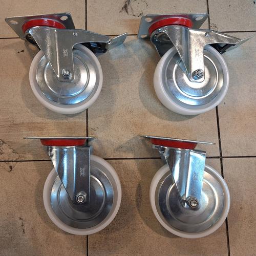 Jual Roda Troli Nilon Putih 6 Inch 1Set ( 2 Rem 2 Hidup ) - Jakarta ...