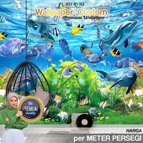 Jual WALLPAPER BAWAH LAUT 3D SERIES B - WALLPAPER CUSTOM BAWAH LAUT 3D ...