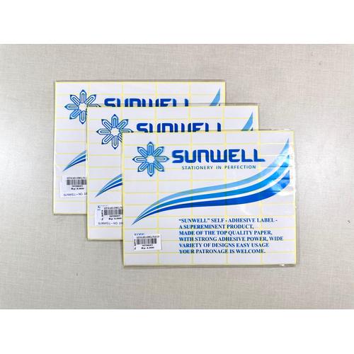 Jual KERTAS LABEL SUNWELL 109 / STIKER NAMA / STIKER LABEL HARGA ...