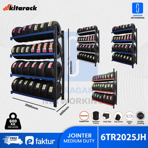 Jual 6TR2025J KITARACK Tire Rack Jointer Rak Ban Motor Mobil 600KG Rak ...
