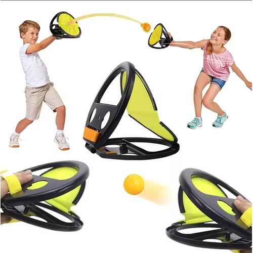 Jual Mainan Lempar Tangkap Bola Raket Bat Jepit Net Jari Tangan 2 ...