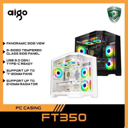Promo AIGO FT350 M-ATX PC Casing [NO FAN] / Casing PC Tanpa Fan - UNIT ...