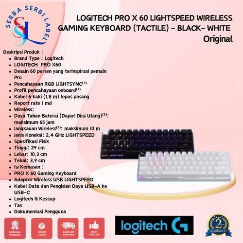 Jual Logitech G PRO X 60 LIGHTSPEED Wireless Gaming Keyboard GPRO X G ...