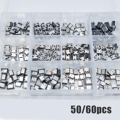 Jual Soket Micro USB Kosong Tipe Betina / Konektor Soket Charger Micro ...