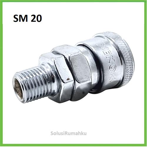 Jual JKU Quick Coupler Angin SM20 SM 20 / Nepel Selang Kompresor ...
