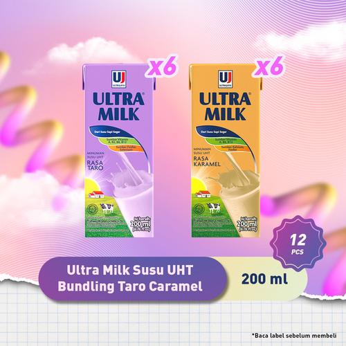 Jual Ultra Milk Susu UHT Bundling Taro Caramel 200ml - Jakarta Pusat ...