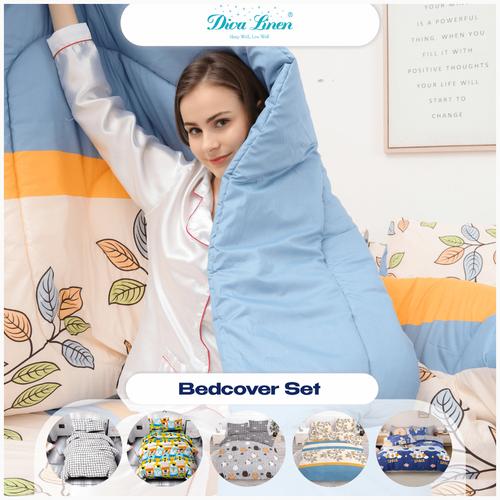 Promo Diva Linen Set Sprei dan Bed Cover Bahan Microtex Ukuran Double ...