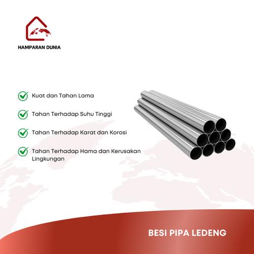 Jual BESI PIPA LEDENG - (1/2 INCH, 3/4 INCH, 1 INCH) - 1/2 inch x 6 m ...