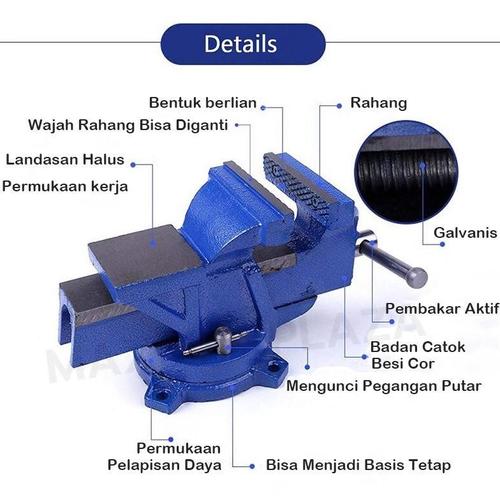 Jual 【Ready stok】Catok Clamp 5'' / catok paron / Ragum Klem / Catok ...