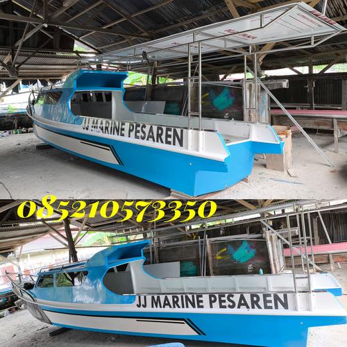 Jual Kapal Perahu Full Fiber Boat Custom Model Complete NEW 8M x 1.6 ...
