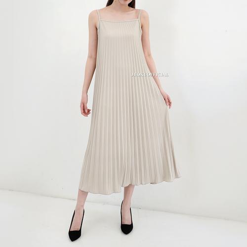 Jual Inner Midi Dress Plisket Mayung Tali / Dress Polos Plisket / Inner ...