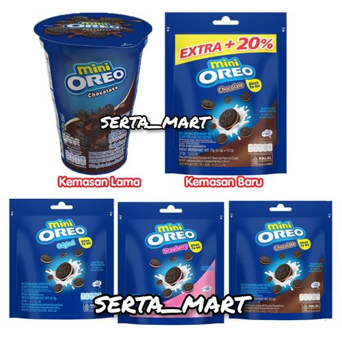 Jual Oreo Mini Cup 61.3gr Coklat / Vanilla / Strawberry - Biskuit Oreo ...