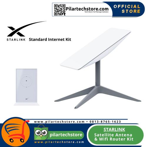 Jual STARLINK Standard Internet Kit Satellite Antenna & WiFi Router Kit ...