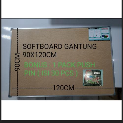 Jual SOFTBOARD CORK PIN BOARD / PAPAN MADING LUNAK GANTUNG ZETTAKI ...