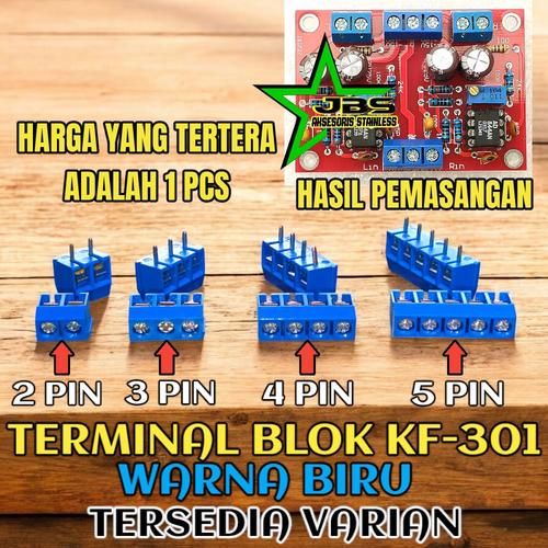 Jual TERMINAL BLOCK CONNECTOR - BIRU KF-301 - 5.0MM - 2P BIRU - Kab ...