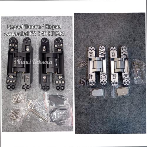 Jual Engsel Tanam Concealed ES D40 MATT BLACK concealed hitam Faster ...